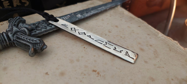 Real Money and wealth amulet pendant with celtic runes formula, progra ...